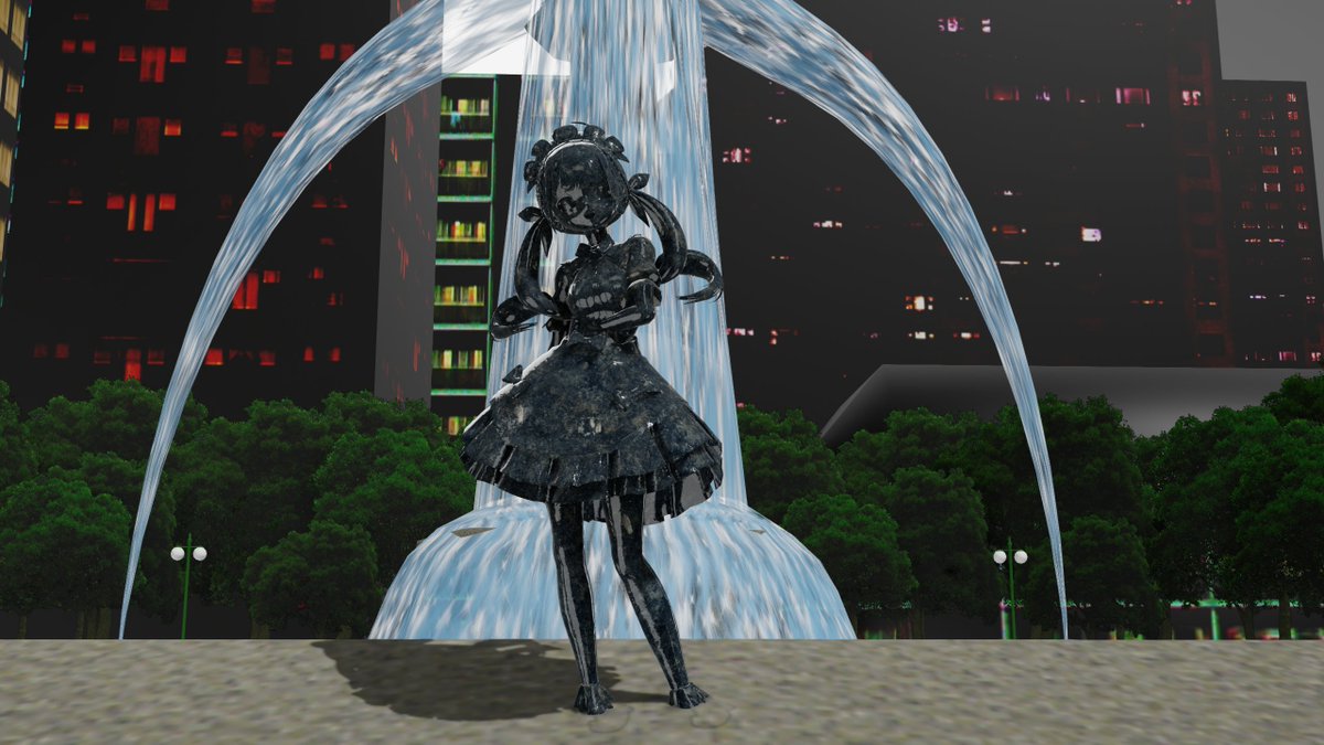 シルシル on Twitter: "RT @harusame_aoneko: > 噴水像(金)として 仕立てられるあくあ #odaibako_harusame_aoneko"