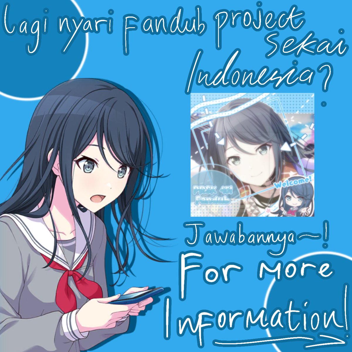 PJsekaiFess | SLOW on Twitter: "prsk! Kalian ingin menjadi VA di Fandub Project Sekai Indonesia ...