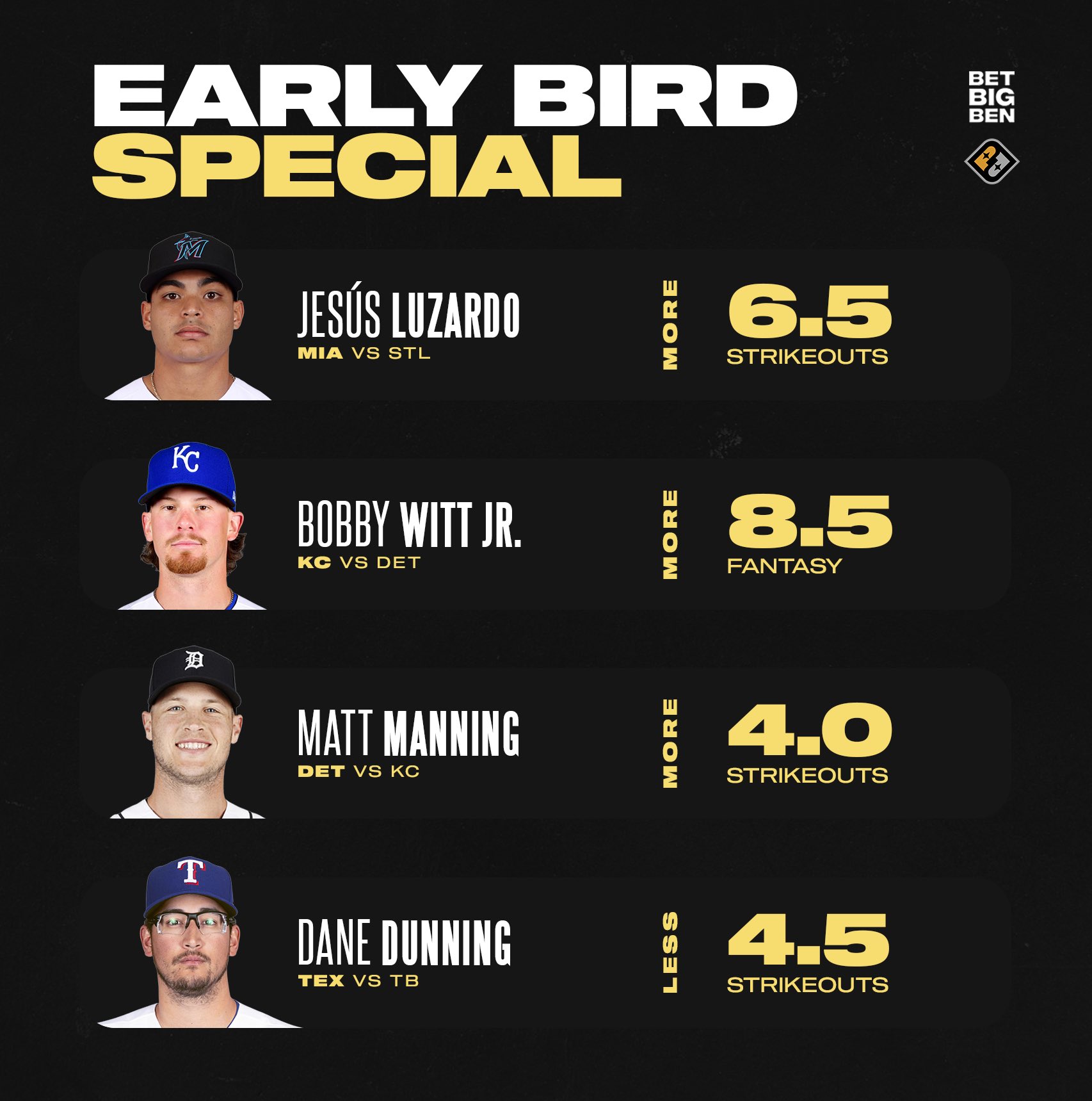 Ben on Twitter: "#MLB #PRIZEPICKS EBS 7/17 🏆 generated by my player props AI ⬇️ if this sweeps ...