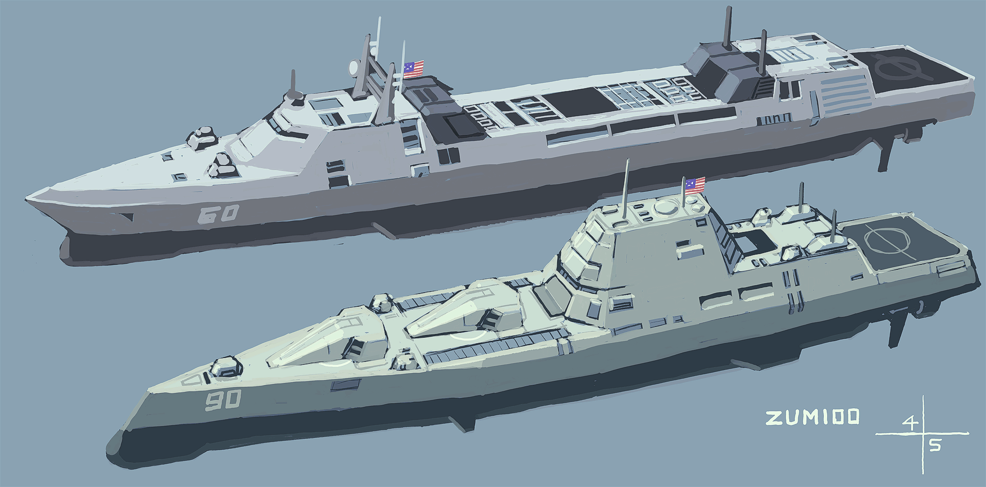 Futuristic Destroyer