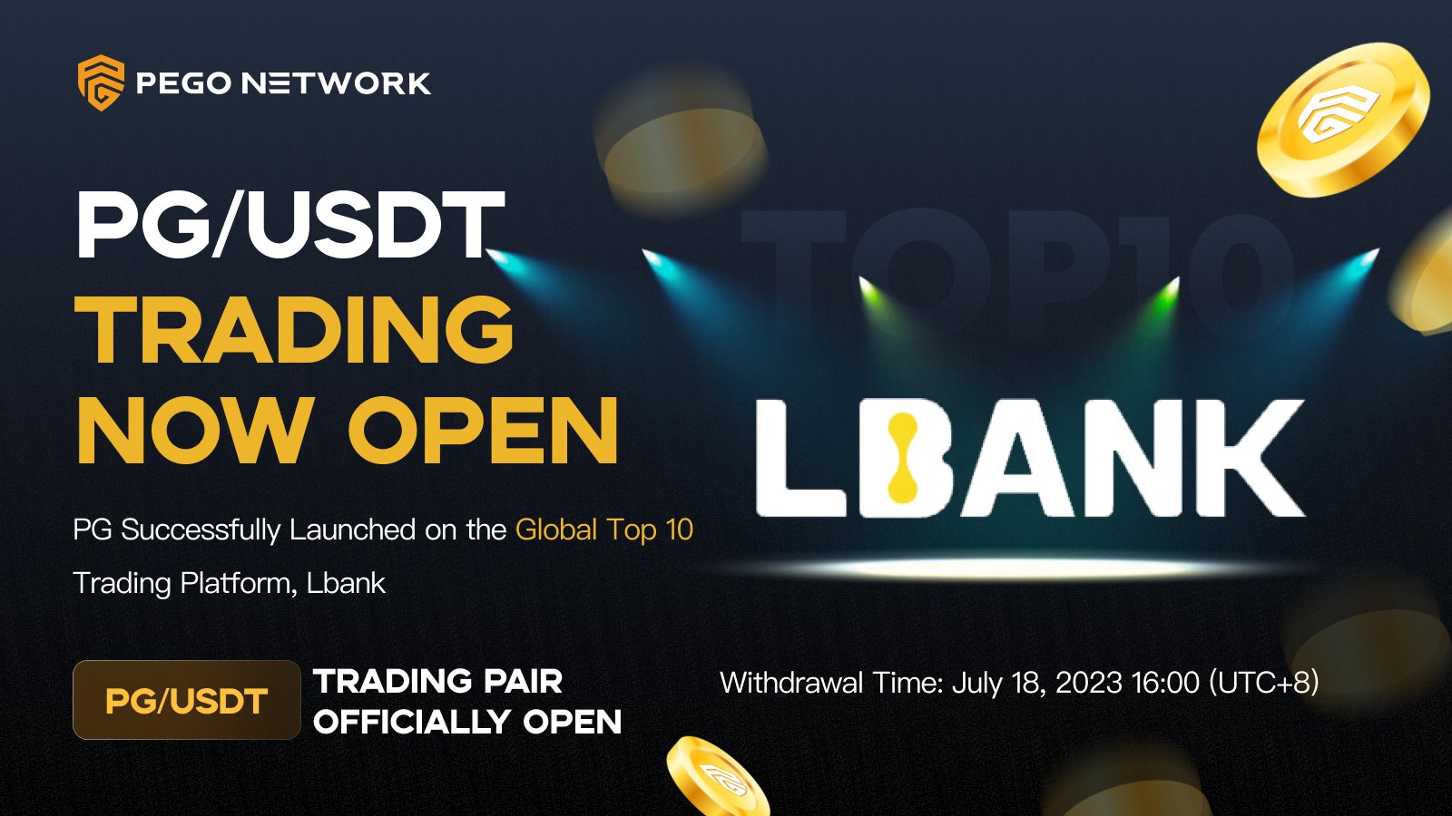 PEGO Network on Twitter: "📢 Announcement: $PG is now open for spot #trading on @LBank_Exchange ...