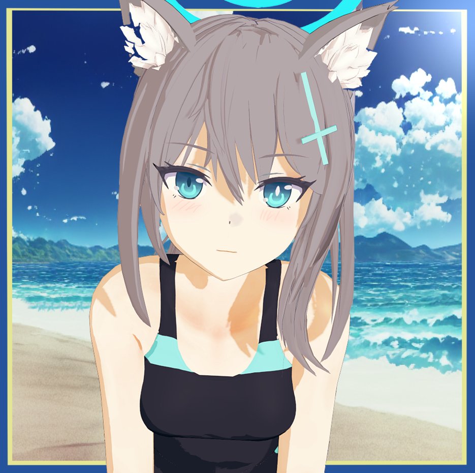 Decopong on Twitter: "pixiv更新しました水着シロコ https://t.co/3qjx9iJhwS" / Twitter