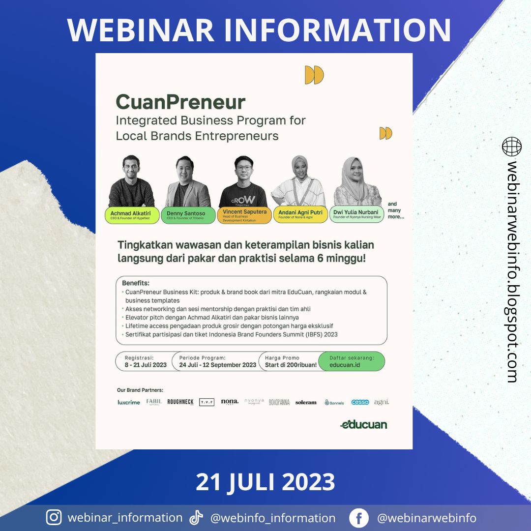 webinar_information on Twitter: "Info Integrated Bussiness Program For Local Brands ...