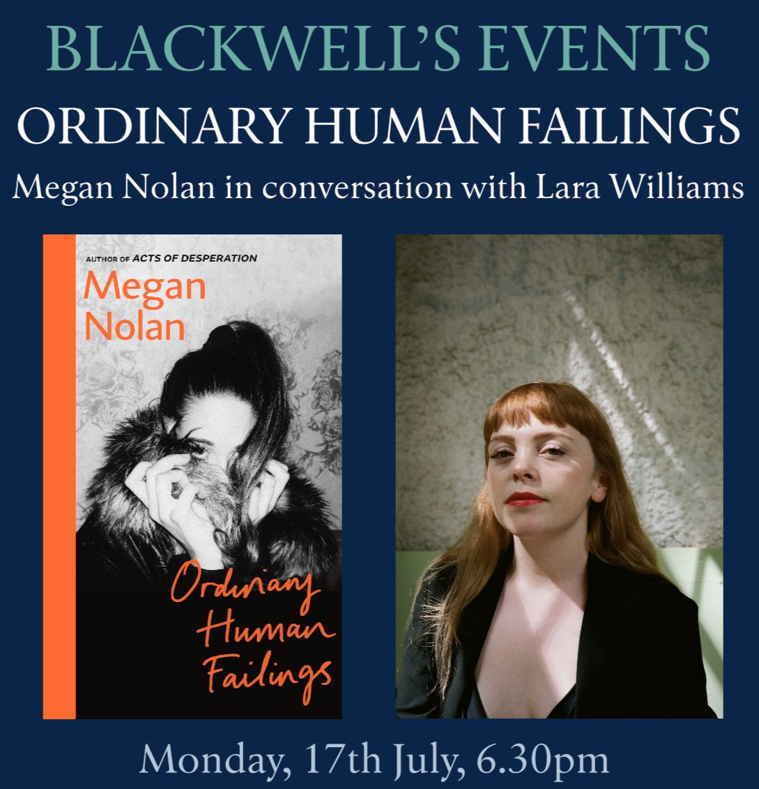 BlackwellsManchester on Twitter: "TONIGHT! Megan Nolan will be here in Manchester talking to ...