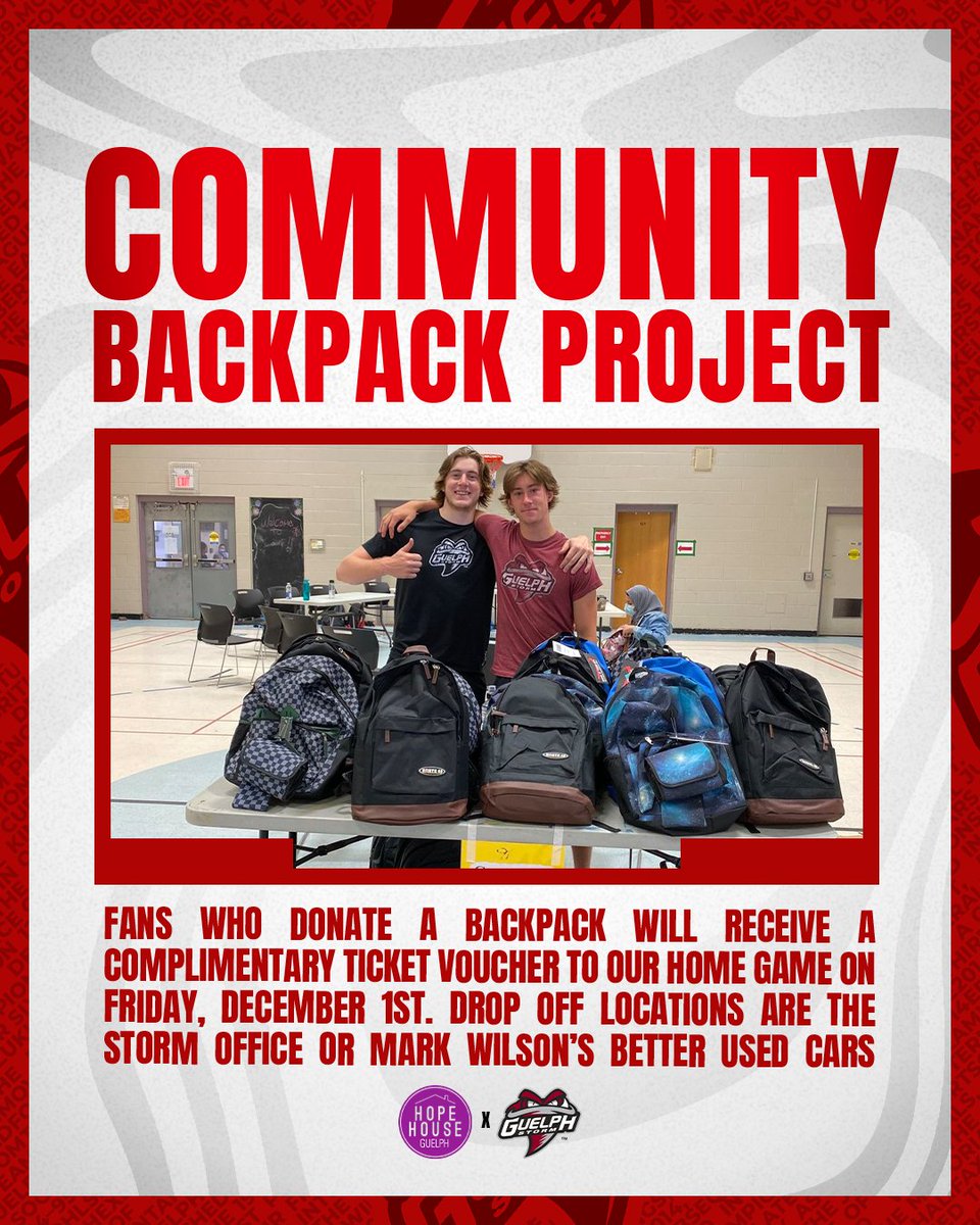 Guelph Storm on Twitter: "The Storm is partnering with Hope House Guelph for the second time to ...