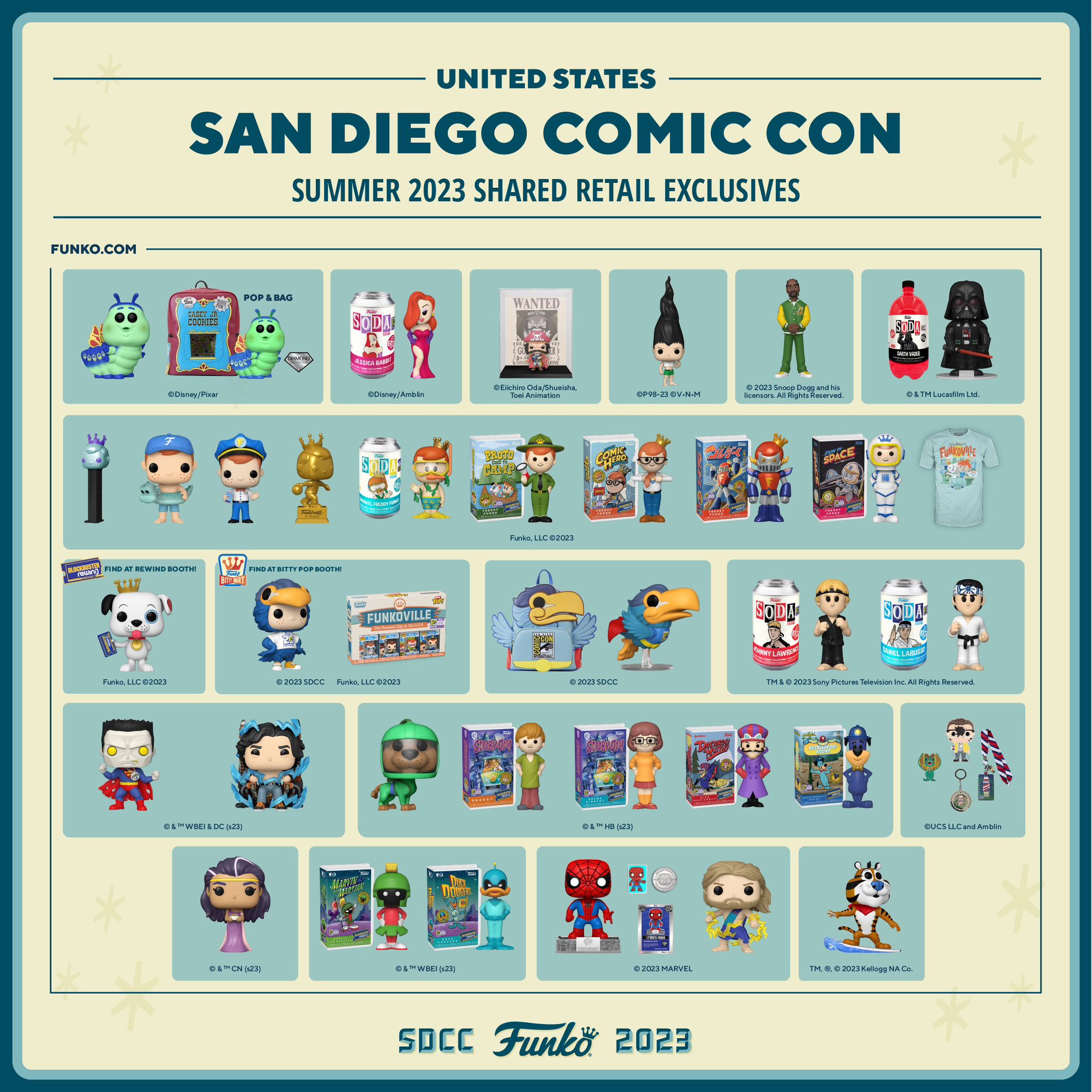 DisTrackers on Twitter: "Here’s your SDCC Shared Retailer Guide! These will release on Thursday ...