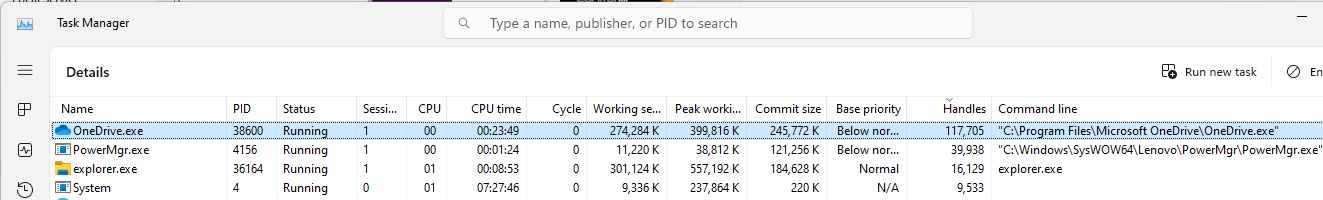 Guy Leech on Twitter: "#PowerShell 1 liner to track open handle count changes in processes with ...