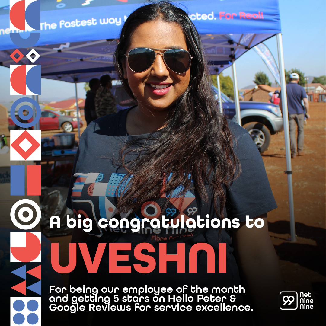 Net Nine Nine on Twitter: "Congratulations to Uveshni, our shining star of customer service! We ...