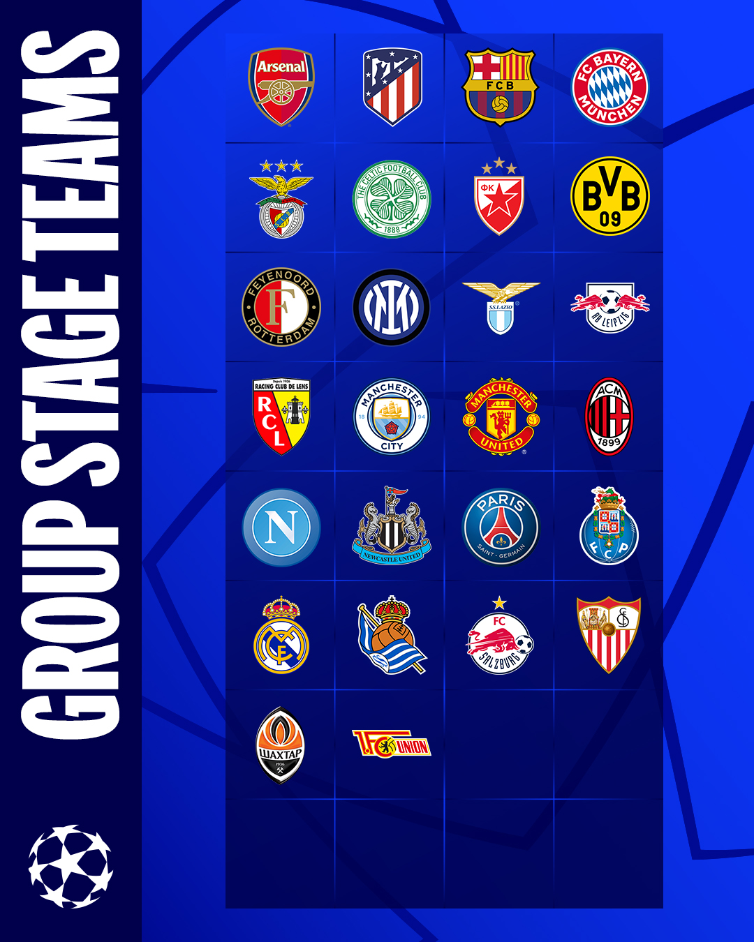 Uefa Champions League Teams Logo