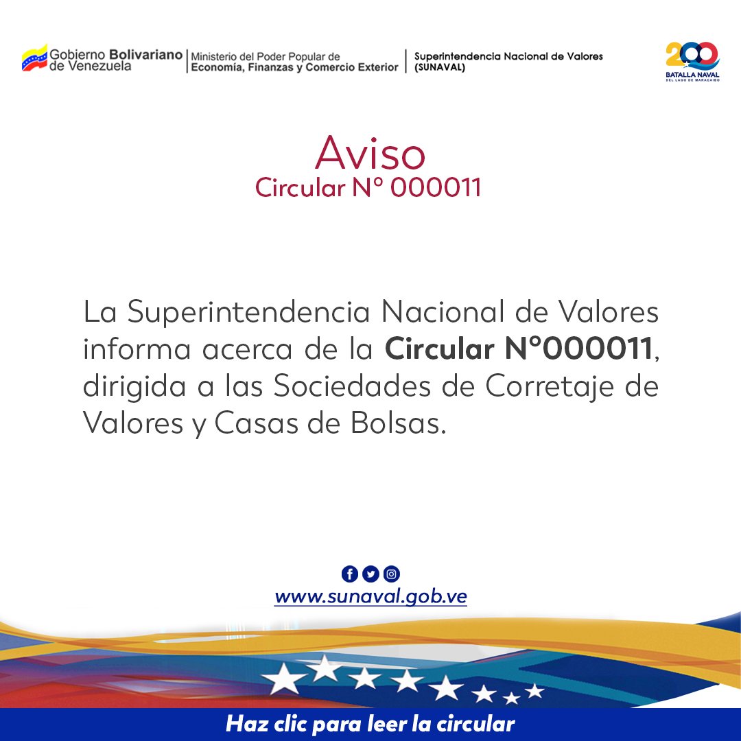 Superintendencia Nacional de Valores - VE on Twitter: "La Superintendencia Nacional de Valores ...