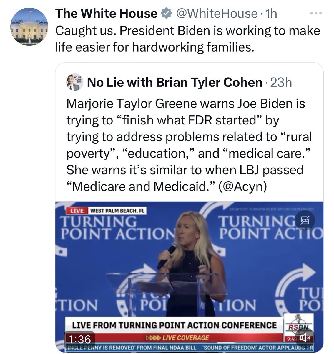 Aaron Parnas on Twitter: "Dark Brandon strikes again."