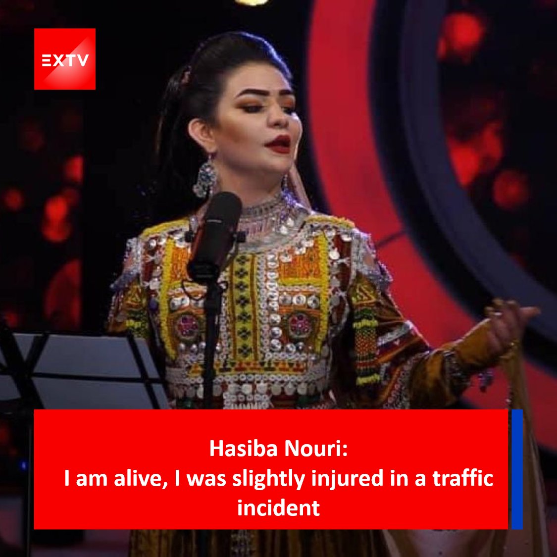 ExTV on Twitter: "T-2986 One of the country's vocalists, #Hasiba_Noori, who escaped to #Pakistan ...