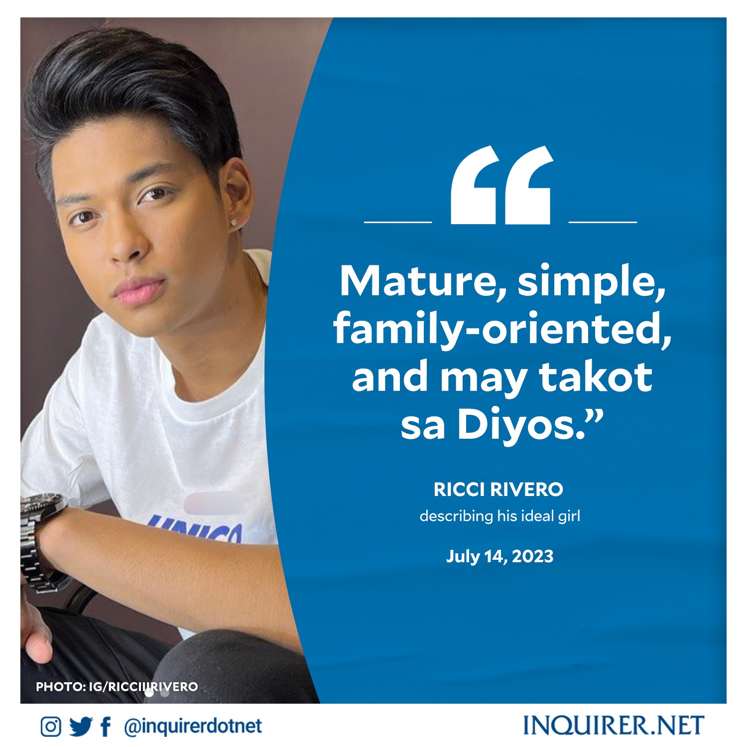 josh 🌷 on Twitter: "first of all, bakit ba national news si Ricci Rivero???" / Twitter