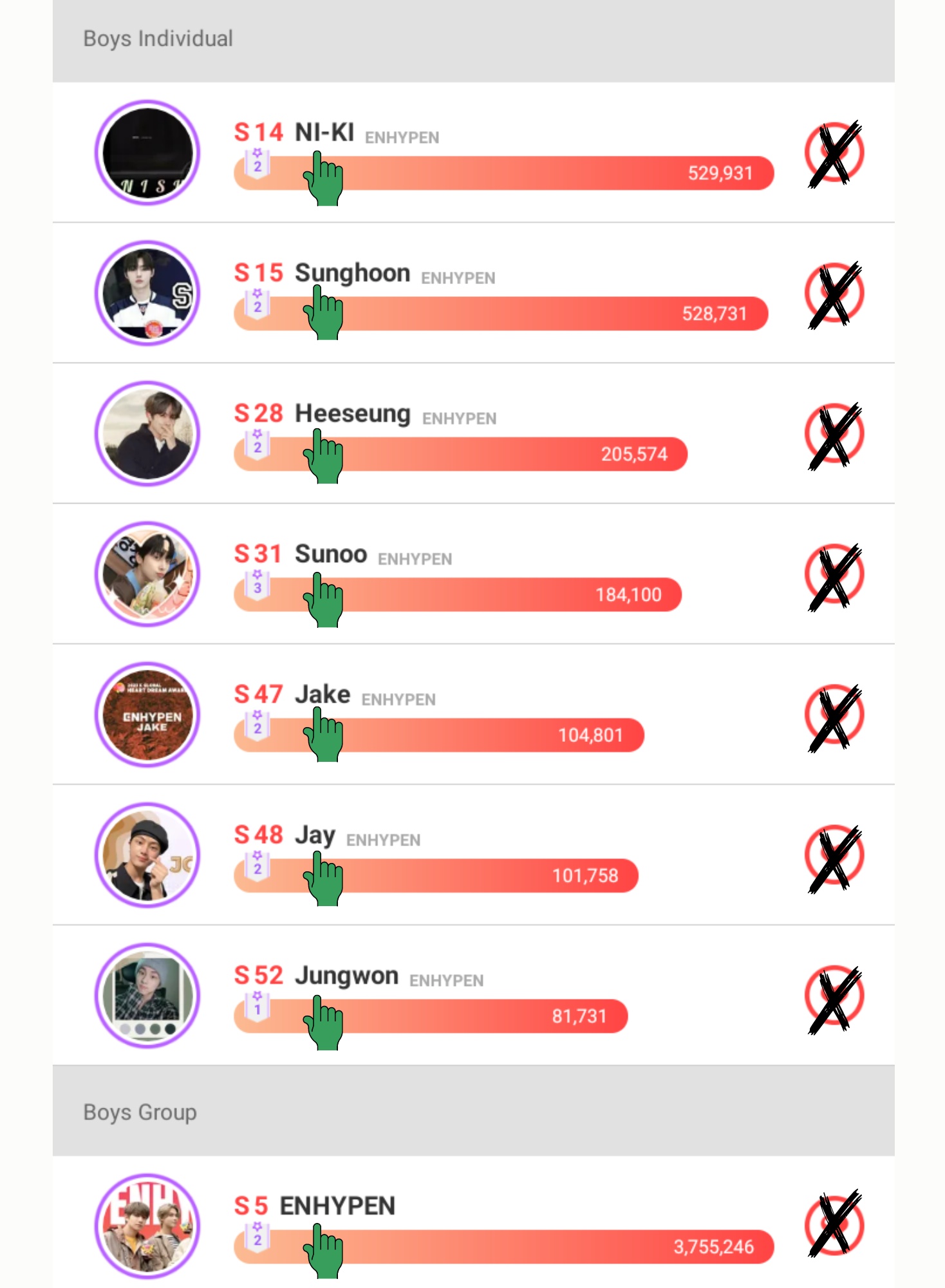 ENHYPEN VOTING TEAM on Twitter: "HOW TO VOTE: Please ensure that you click on "ENHYPEN" or ...