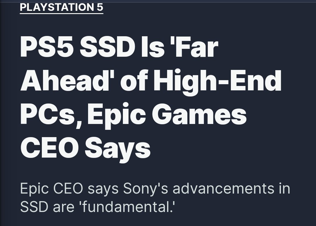 OSKOOL-G on Twitter: "🅿️LAYSTATION DEVO🤡LUTION: SoNy marketed PS5's ssd as revolutionary when PC ...