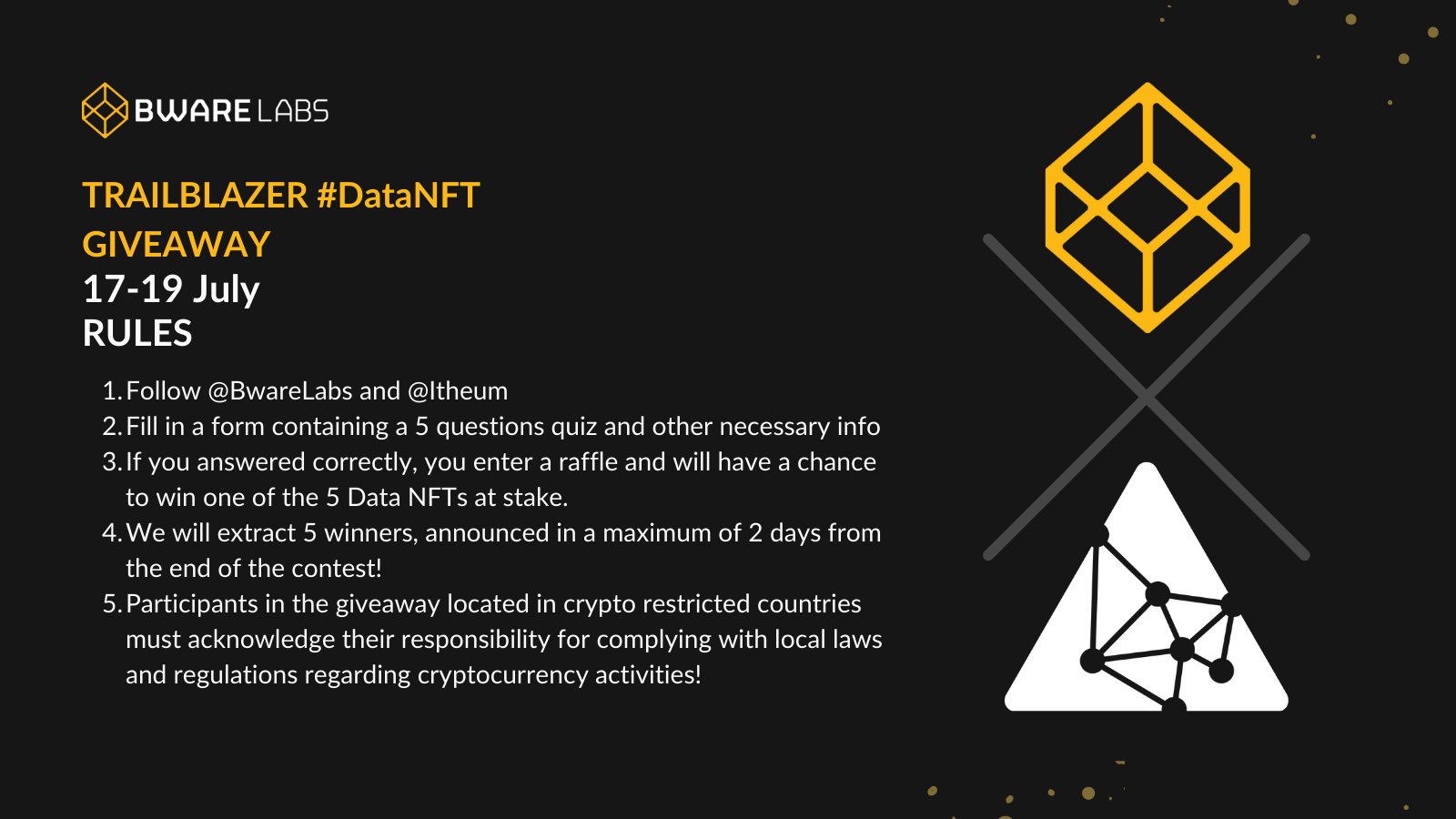 Bware Labs on Twitter: "1/ 💥 Community members who follow both @BwareLabs and @Itheum need only ...