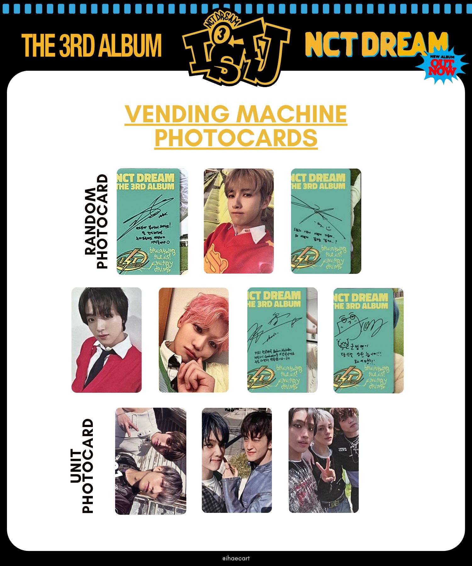 kei ★ on Twitter: "nct dream istj album photocard template mark renjun jeno haechan jaemin ...