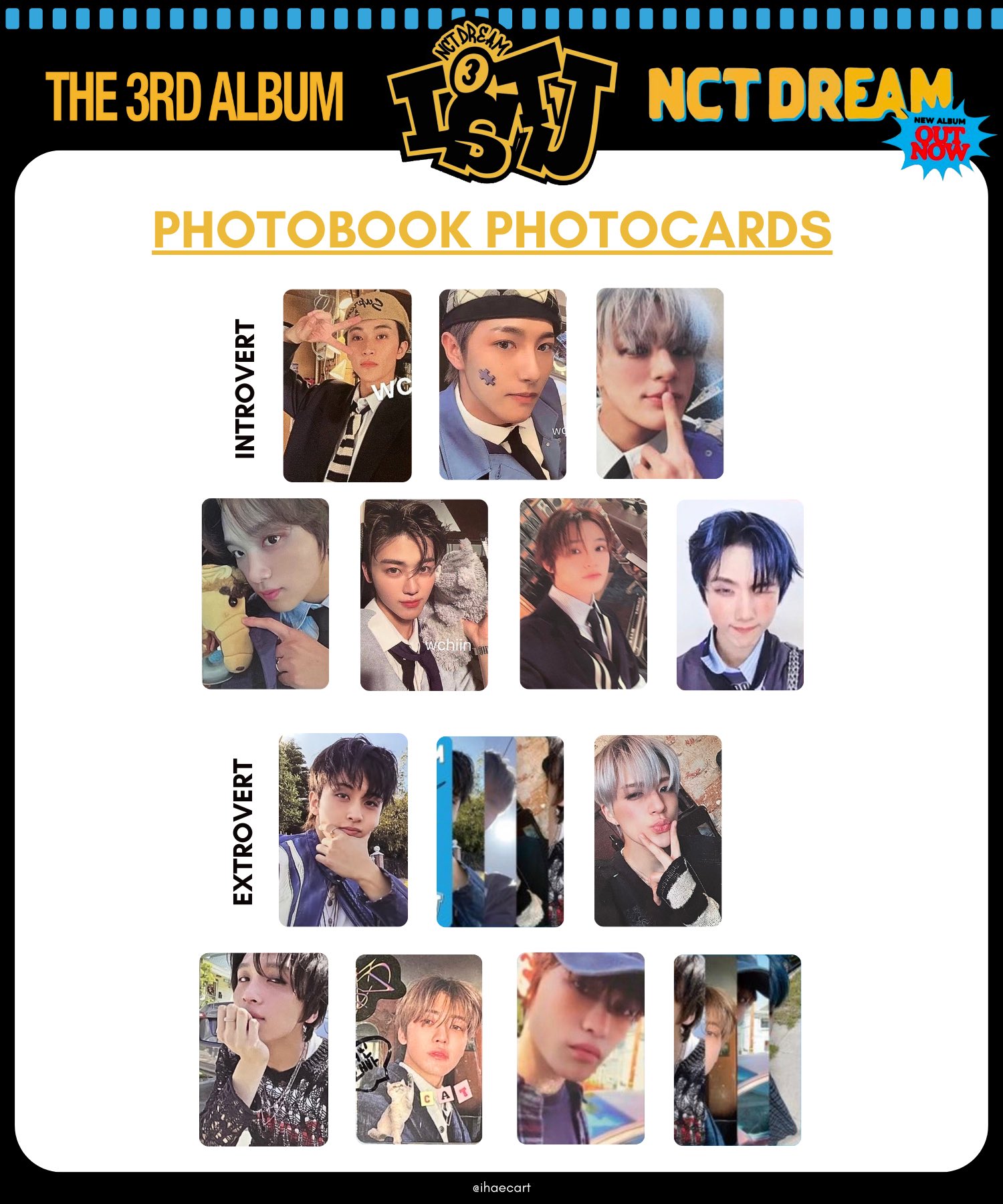 kei ★ on Twitter: "nct dream istj album photocard template mark renjun jeno haechan jaemin ...