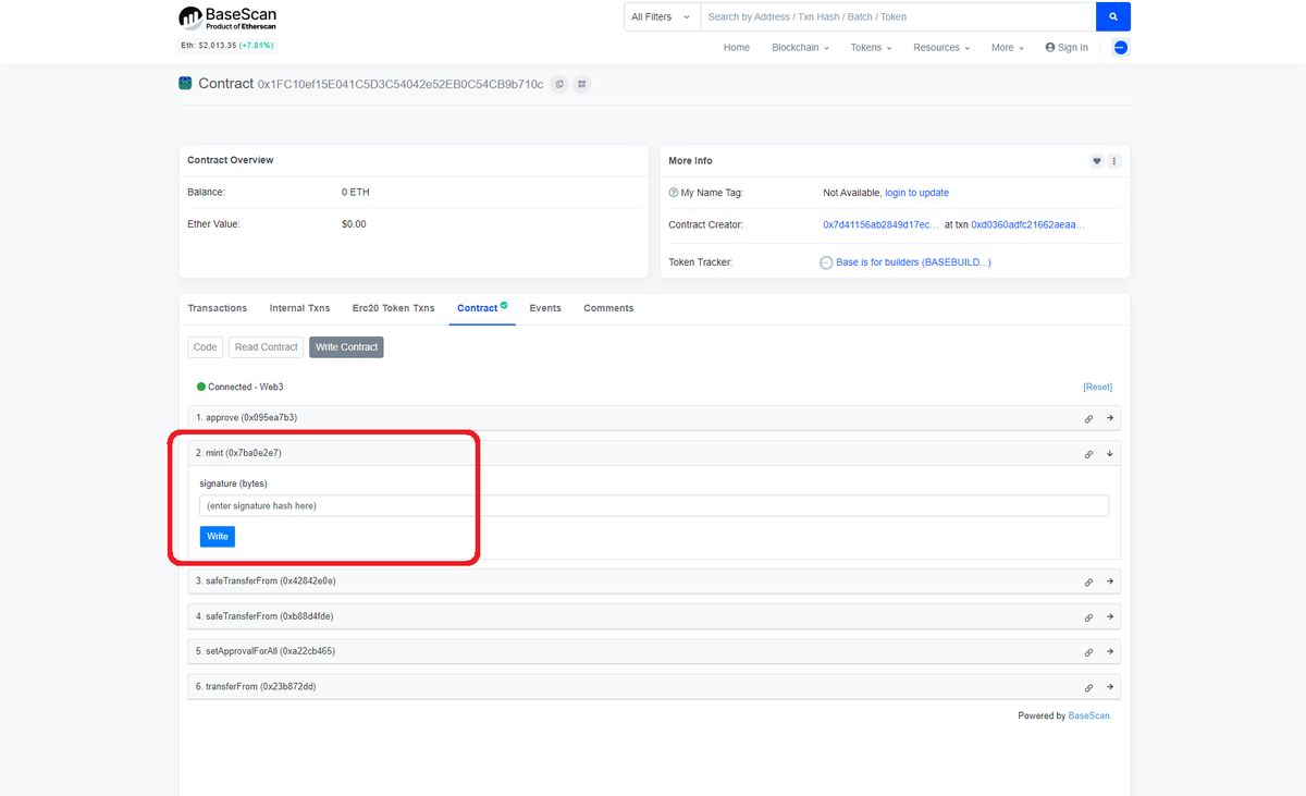 Earndrop (Web3 Airdrops) on Twitter: "7/7 Base is for Builders NFT Tutorial 📚 continued ...
