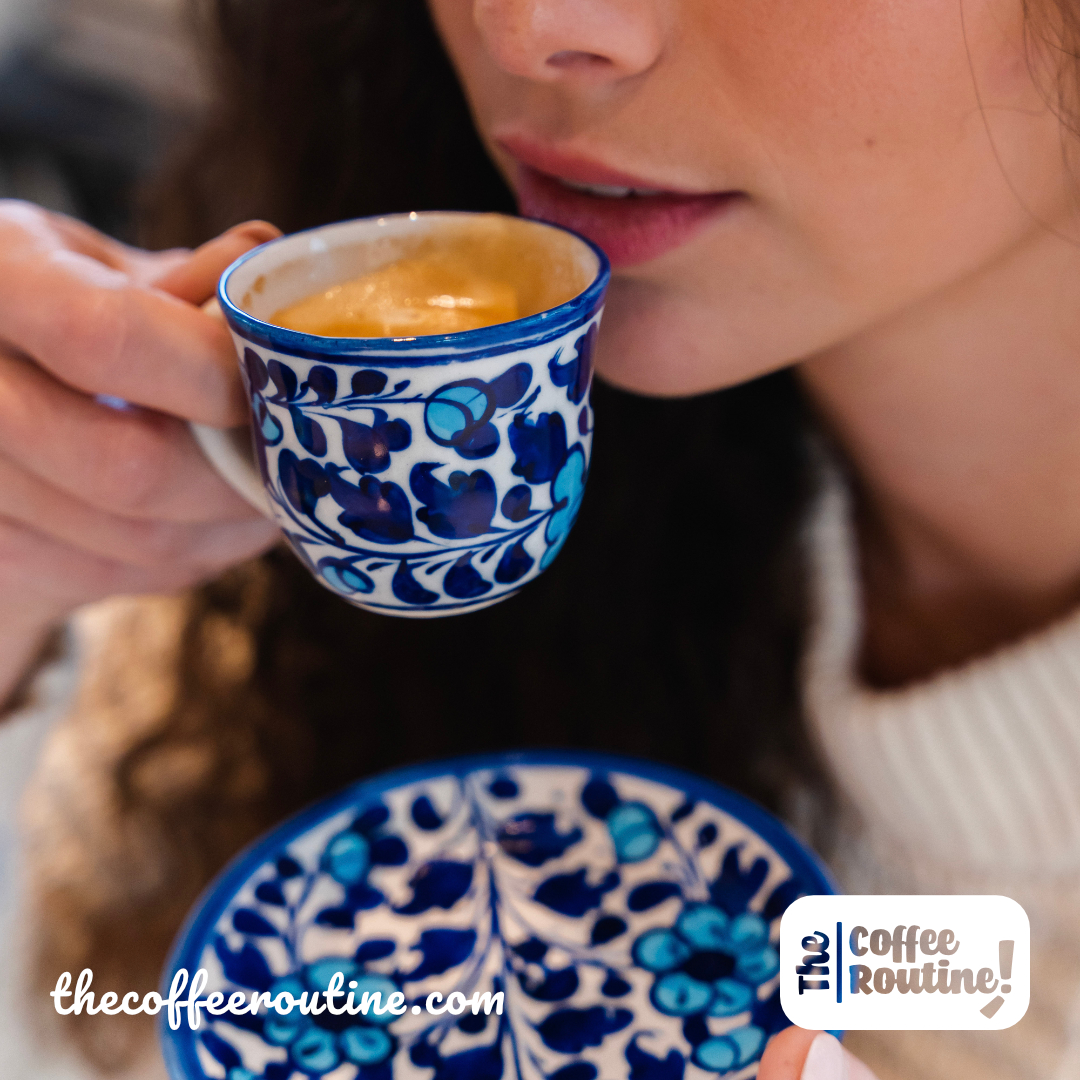 The Coffee Routine! on Twitter: "Espresso Cup with Saucer Handmade & Hand-painted White ...