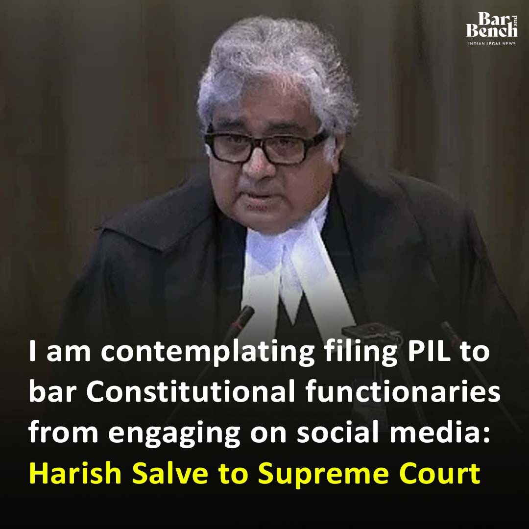 Bar And Bench On Twitter I Am Contemplating Filing Pil To Bar