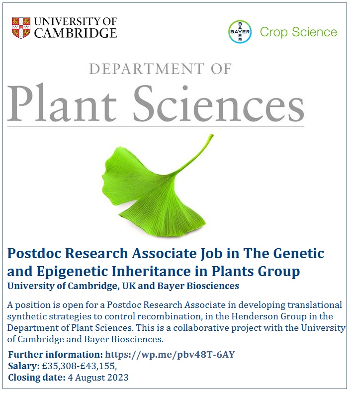 Agristok On Twitter 📌 Postdoc Research Associate Job In The Genetic
