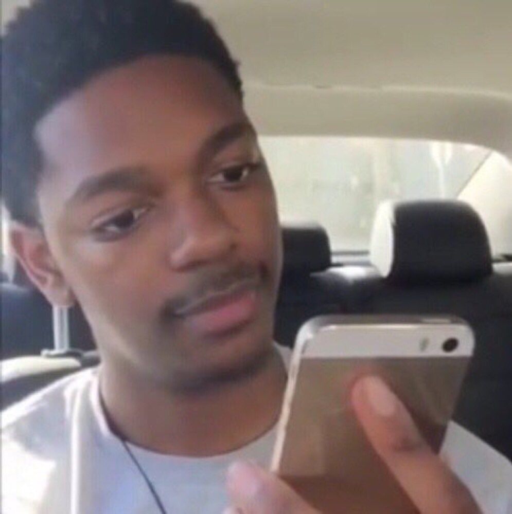 Black Guy On Phone Meme Face