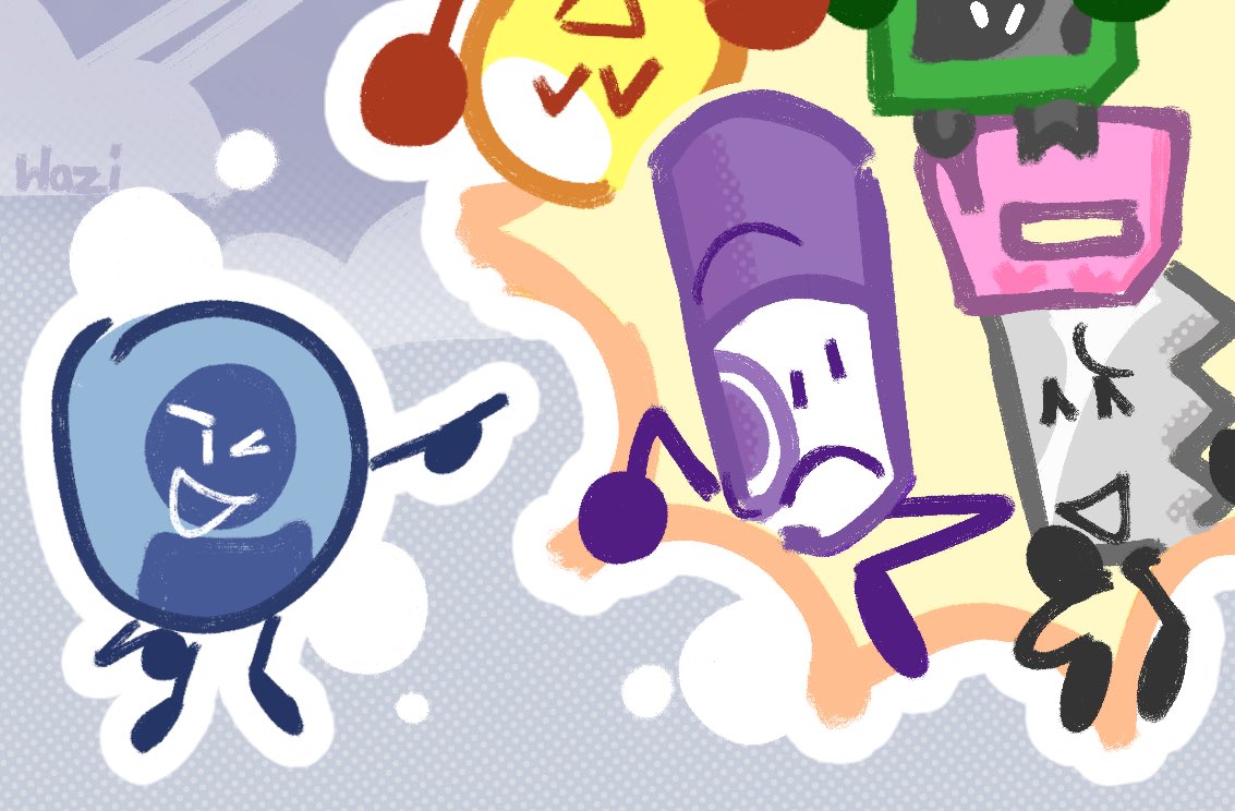 wazi ️ on Twitter: "ermrmrmr silly doodle i dont kneo #bfb #tpot #bfdi #objectbattlecity # ...