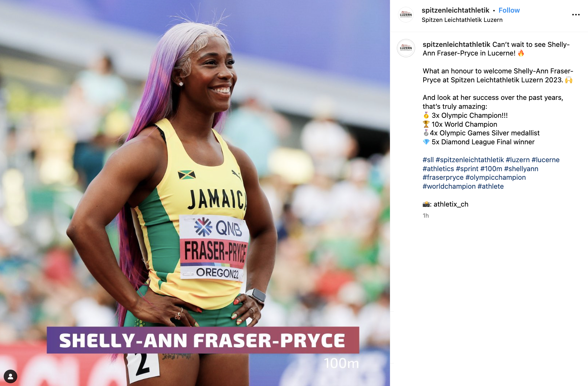 Shelly Ann Fraser Pryce Running