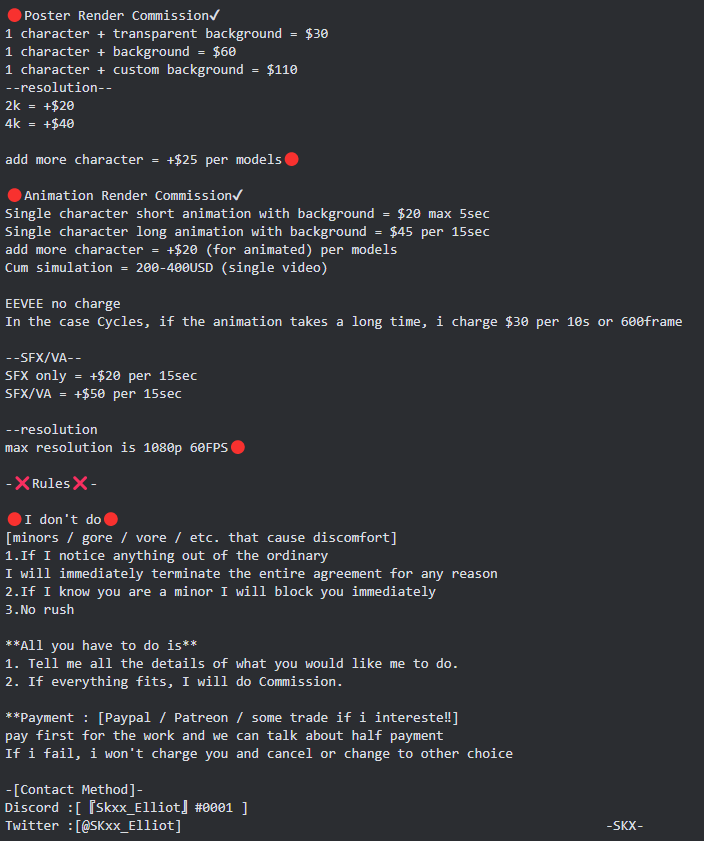『Skxx_Elliot』 on Twitter: "Little UPDATE New discord link : http://Discord.gg/Rc74JTUkhe Patreon ...