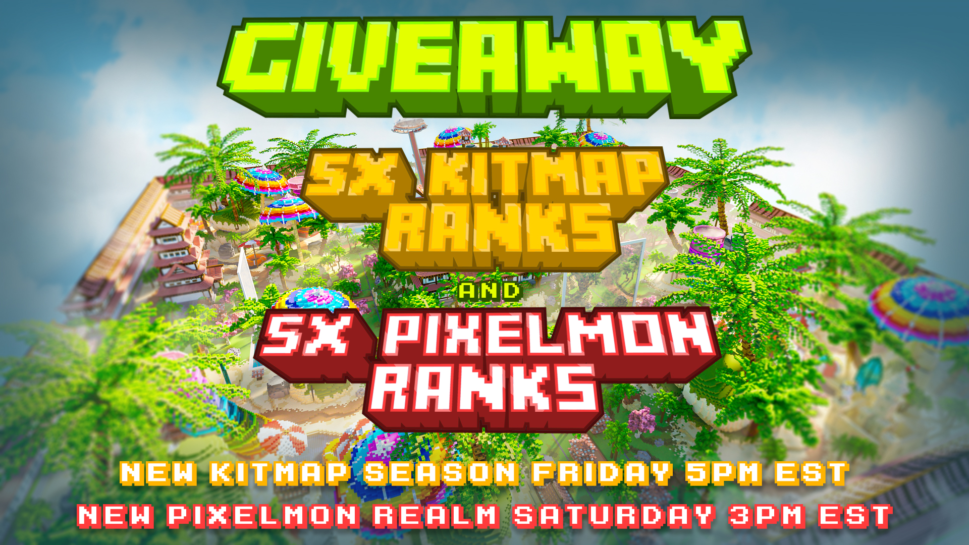 Minecadia on Twitter: "The Summer Season on our Kitmap realm begins this Friday at 5PM EST ...