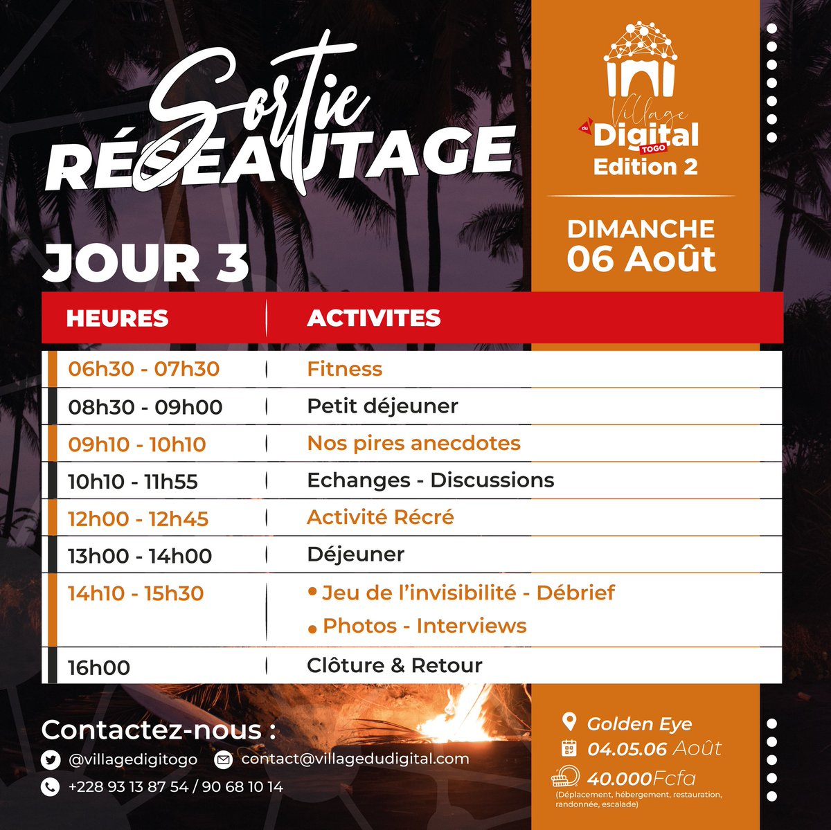 Village Du Digital Togo on Twitter: "Aux grands événements, les grands programmes. Suivez dans ...