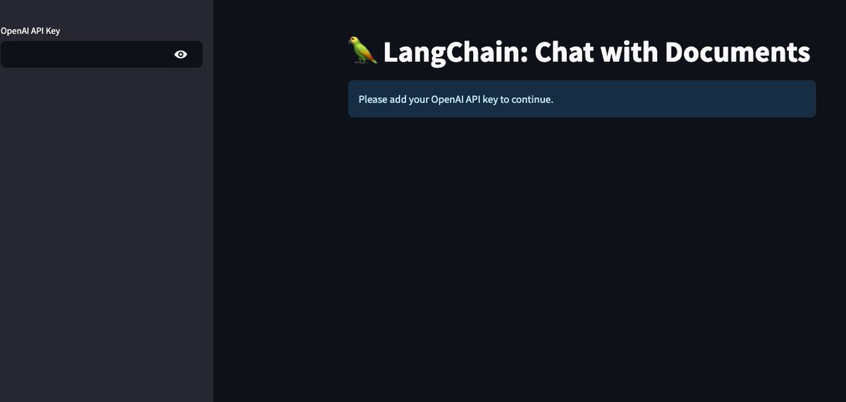 Harrison Chase on Twitter: "🦜🔗+Streamlit: Chat With Your Documents Shout out to @meShashank93 ...