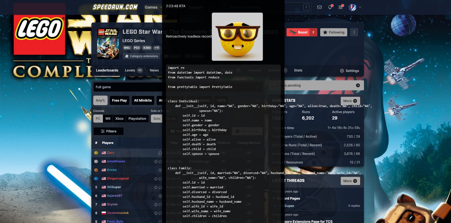 bc | zac on Twitter: "@speedruncom The new description editor 🔥🔥🔥 https://t.co/Opb8tOzvsQ" / Twitter