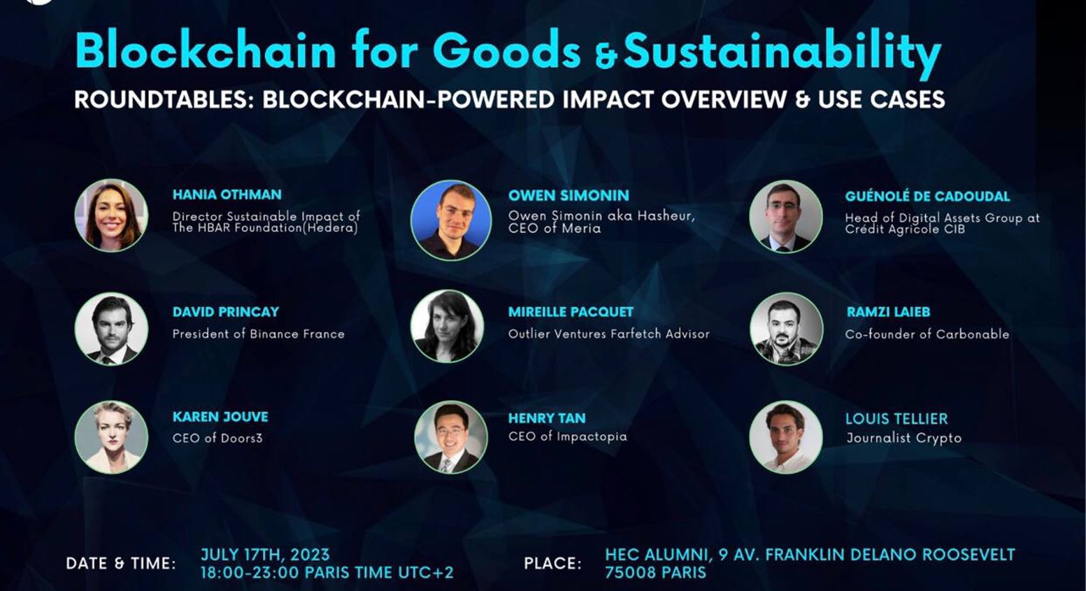 Meria on Twitter: "Merci à @david_servais et à toute l’équipe de @BlockchainHEC pour l ...