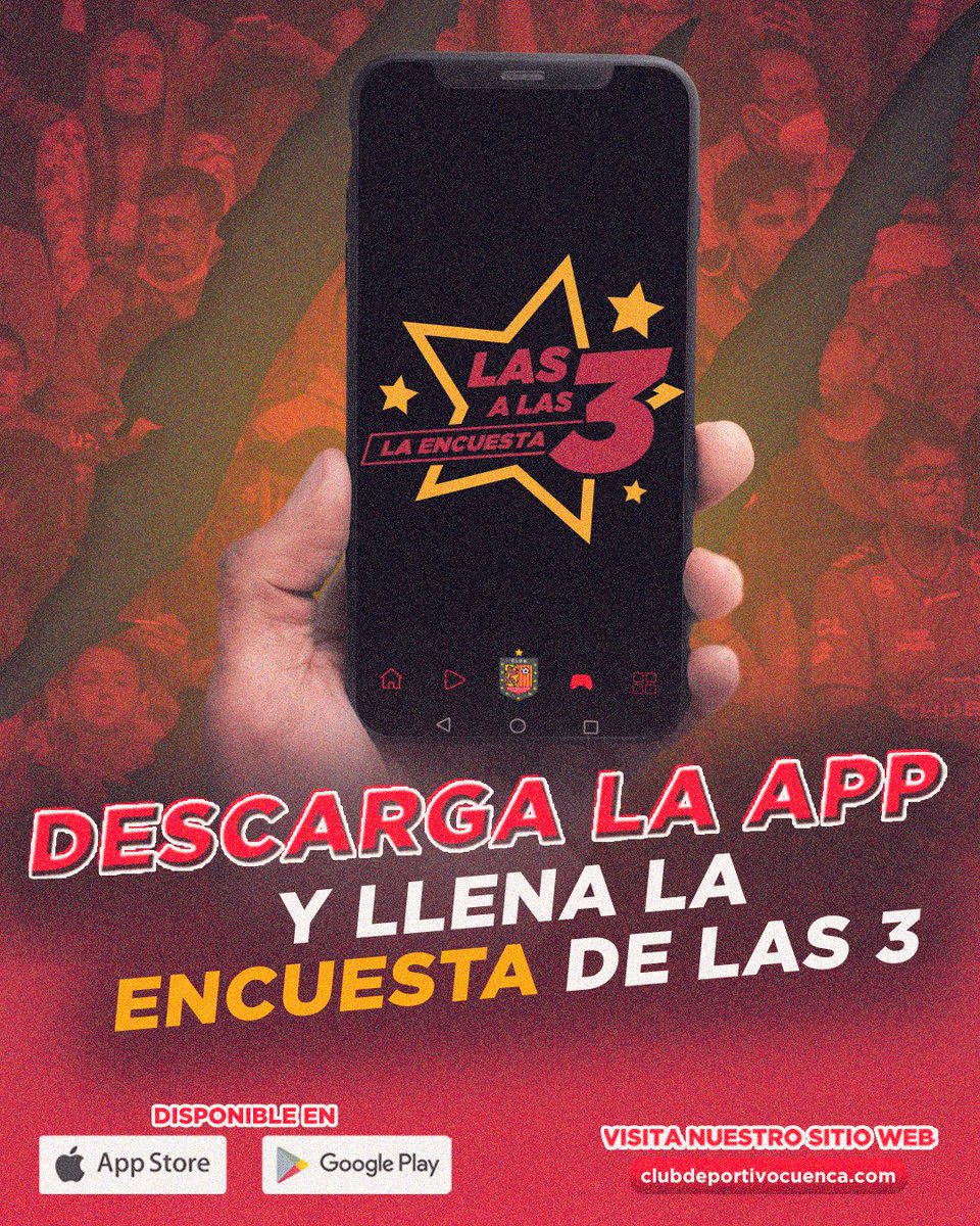 Club Deportivo Cuenca on Twitter: "¡DESCARGA LA APP! y participa en las encuestas 👀 💥ANDROID ...