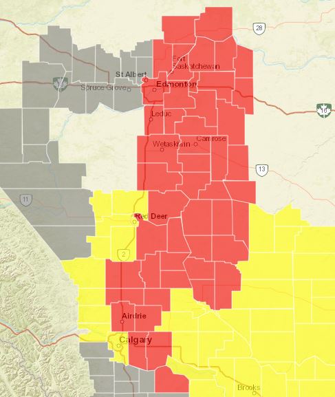 Alberta Radon Map