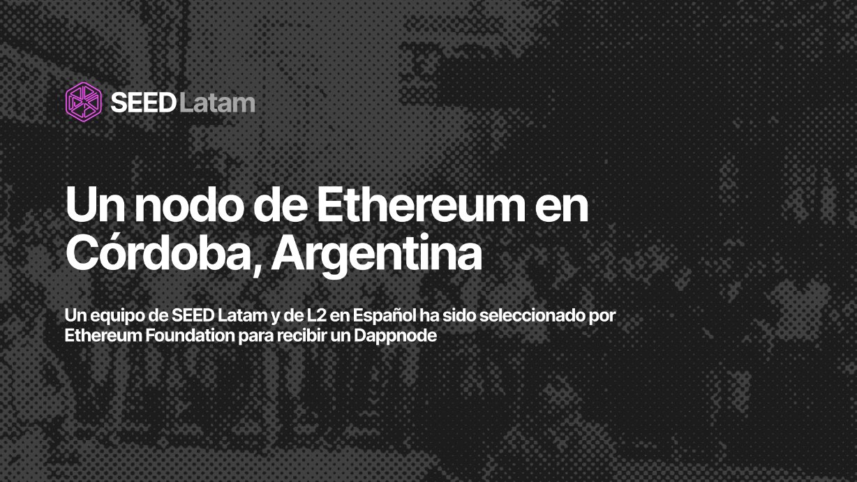 SEED Latam 🚀 (Formerly DeFi Latam) 🦇🔊 on Twitter: "We were selected by @EF_ESP to receive a ...