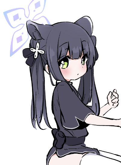 「shun (blue archive) white background」Fan Art(Popular)