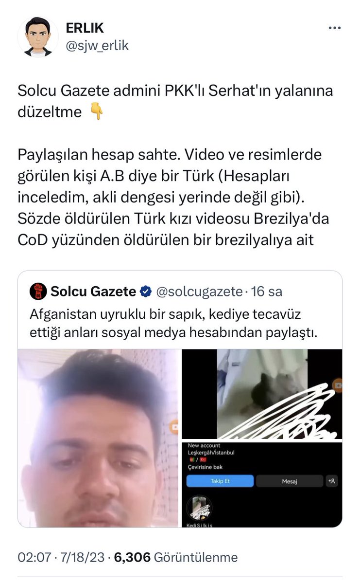 Malik Ejder On Twitter Sapık A B Akli Dengesi Bozuk Bir TÜrk Vatandaşı