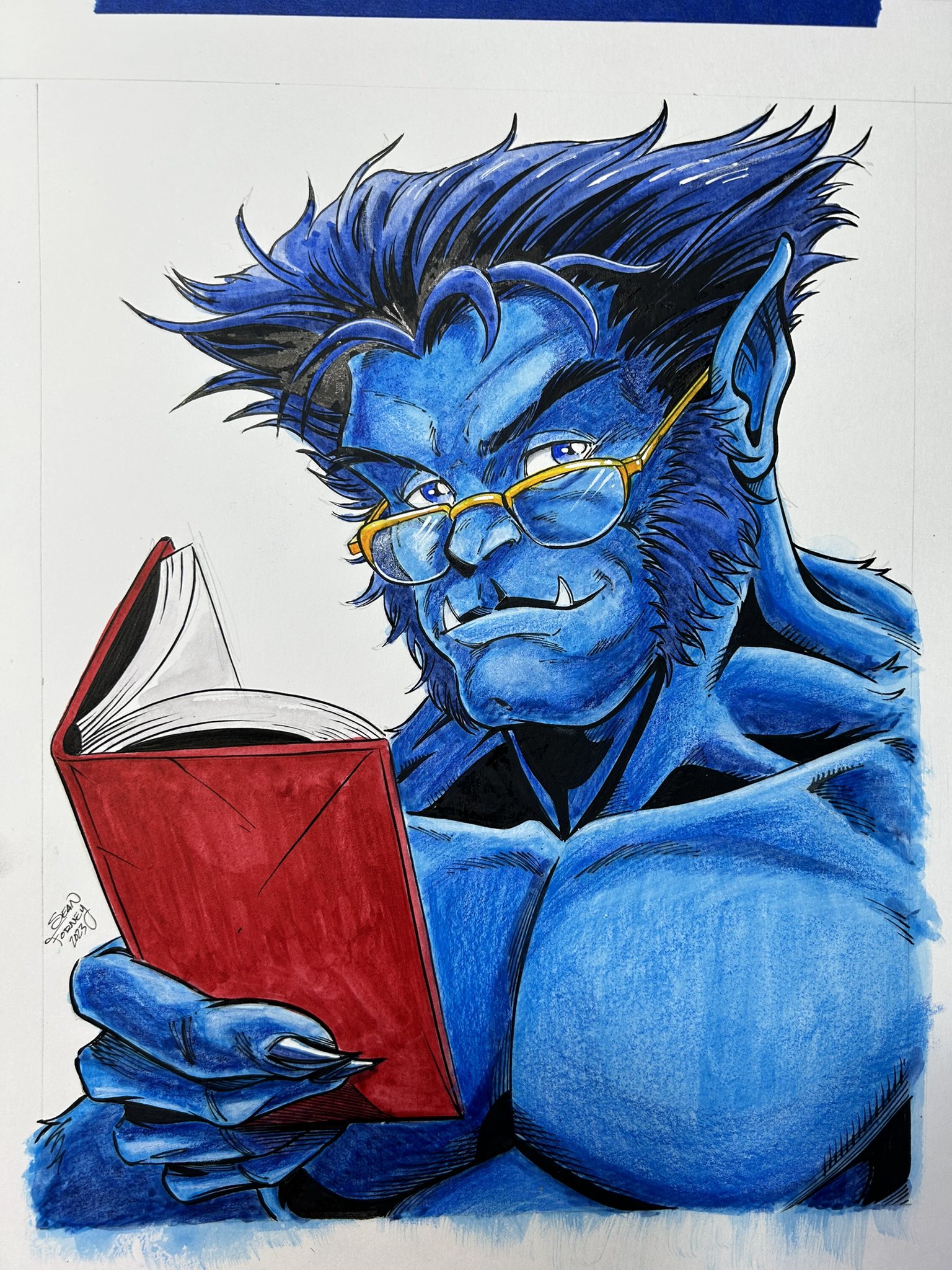 Beast X Men Reading