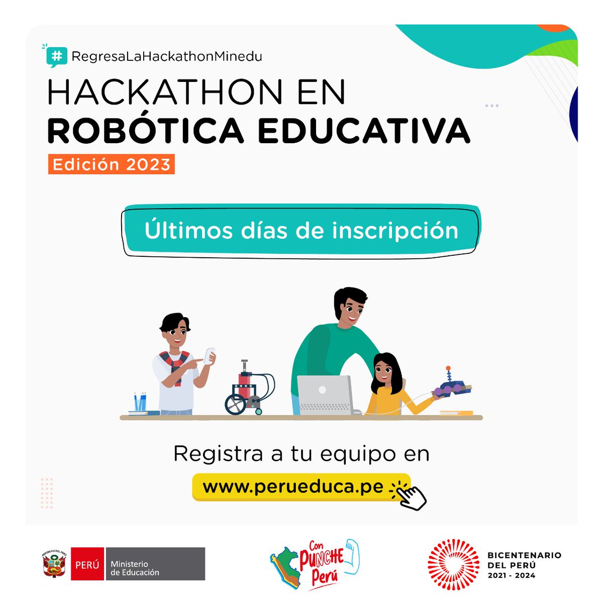 Ministerio de Educación on Twitter: "¡Inscríbete hoy y prepárate para sorprender al mundo con tu ...