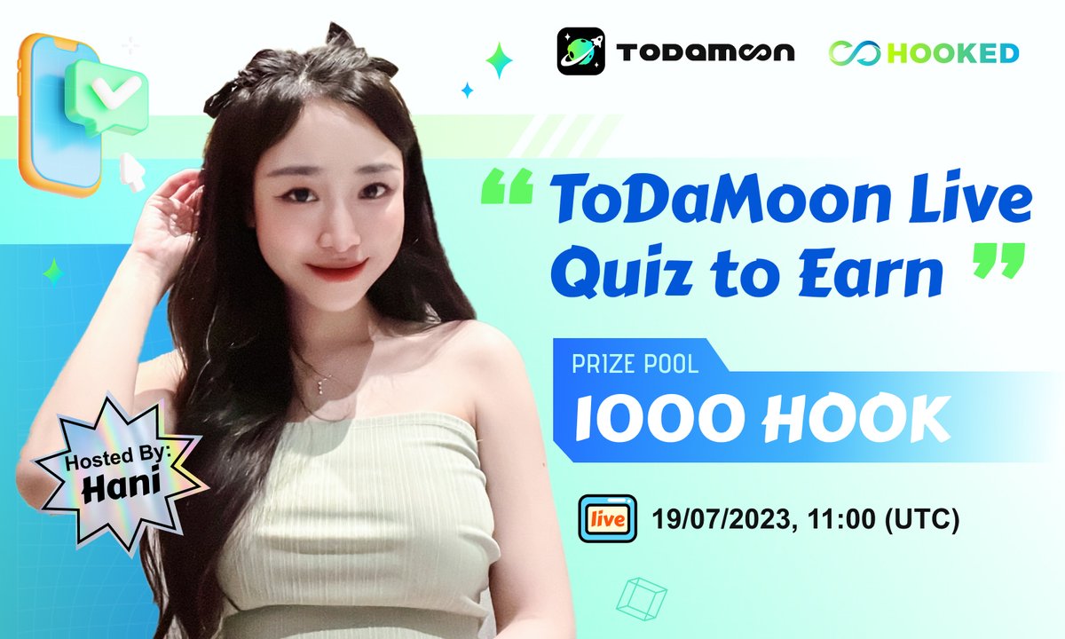 Hooked Protocol Vietnam 🇻🇳 on Twitter: "Đừng bỏ lỡ show #ToDaMoon T4 tuần này 🩷, với sự tham gia ...