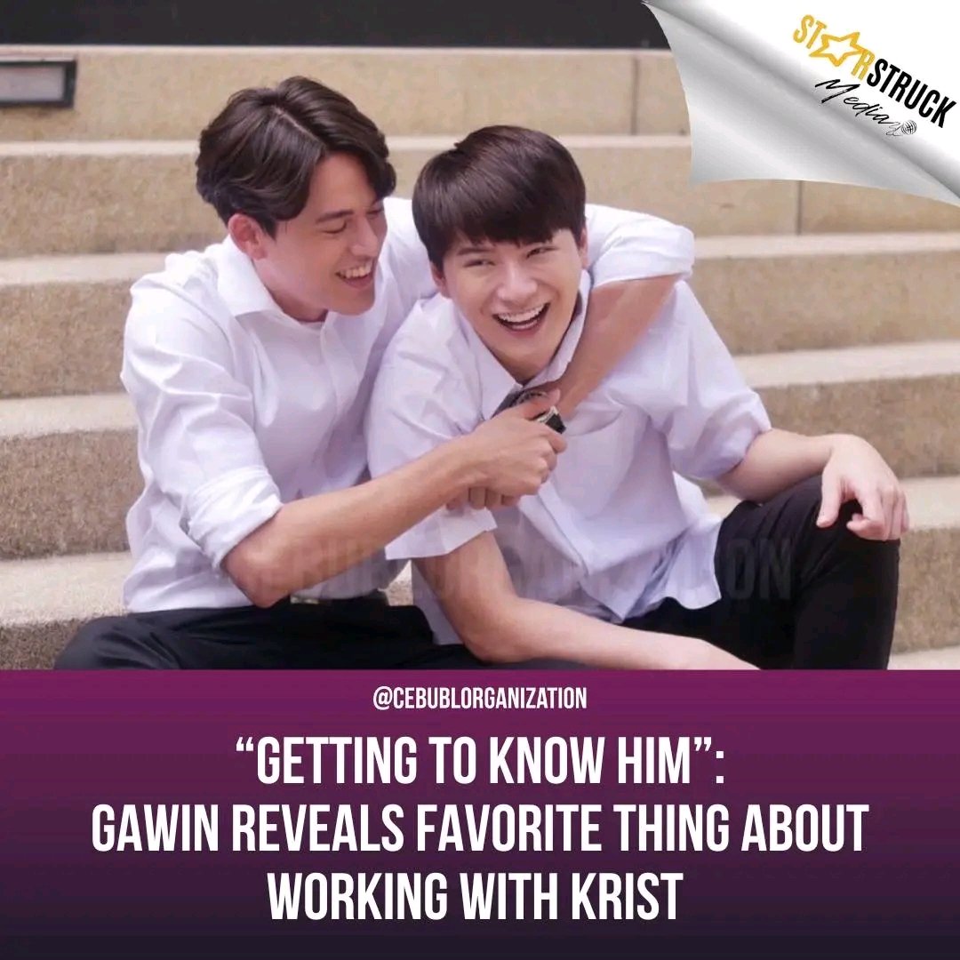 Cebu BL Organization on Twitter: "📌”GETTING TO KNOW HIM”: GAWIN REVEALS FAVORITE THING ABOUT ...
