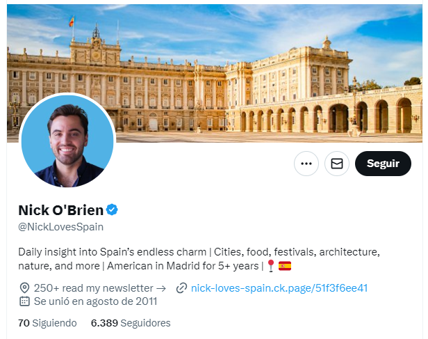 Melvyn Pérez on Twitter: "El tal Nick O'Brien tiene su cuenta desde 2011; acumulando 6,389 ...