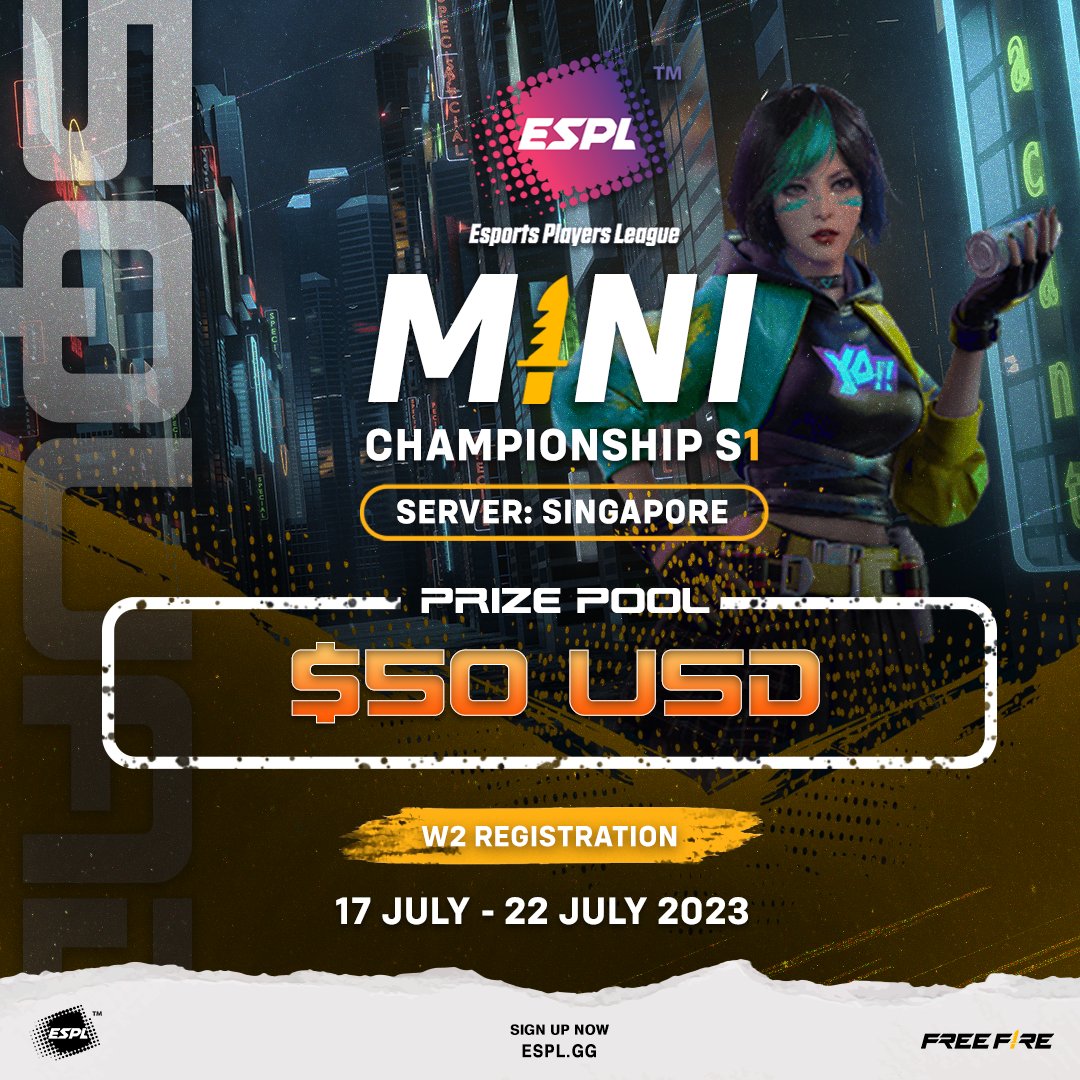 Esports Players League (ESPL) on Twitter: "Free Fire Mini Championship S1 Week 2 registration is ...