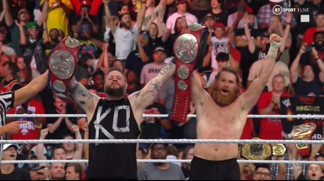 CrispyWrestling on Twitter: "SAMI ZAYN AND KO RETAIN THE TAG TITLES IN A FANTASTIC MATCH WITH ...
