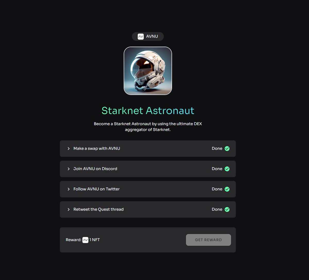 HC Gem Alerts on Twitter: "🔥Claim NFT tiếp theo của StarkNet Quest🔥 StarkNet quest ra tiếp nhiệm ...