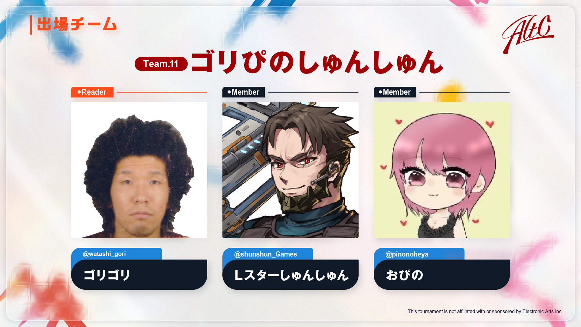 T.S.D.M【official】 on Twitter: "A.L.T.C APEX LEGENDS TSDM CUSTOM Vol.0 Supported by ENERICHE 【チーム ...