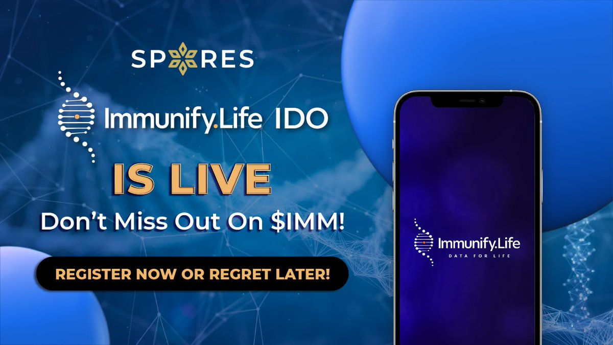 Spores Network on Twitter: "🔥 @ImmunifyLife 𝐈𝐃𝐎 𝐕𝐈𝐏 𝐑𝐎𝐔𝐍𝐃 𝐈𝐒 𝐍𝐎𝐖 𝐋𝐈𝐕𝐄 𝐎𝐍 𝐒𝐏𝐎𝐑𝐄𝐒 𝐋𝐀𝐔𝐍𝐂𝐇𝐏𝐀𝐃! Take ...
